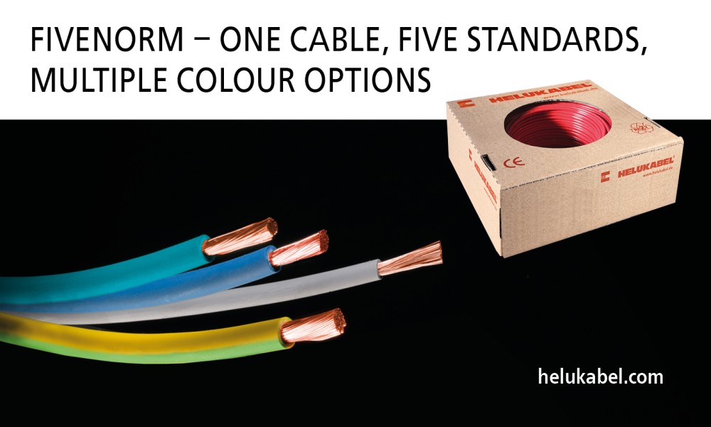 FIVENORM – One Cable, Five Standards, Multiple Color Options
