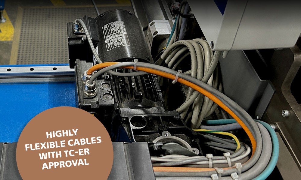 Highly flexible TC-ER cables for use in drag chain systems | HELUKABEL