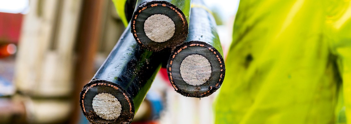 Installing of kilometers of medium voltage cable from HELUKABEL